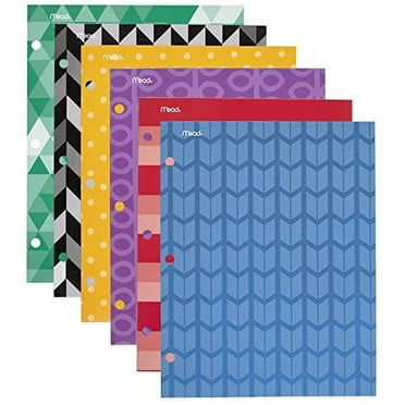 Mead, MEA73270, 4-pocket Folder, 6 / Pack, Assorted - Walmart.com