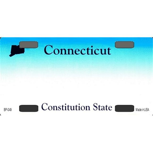 BP-049 Connecticut State Background Blanks Flat- Bicycle License Plates ...