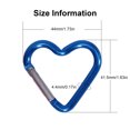 5Pcs Heart Shape Spring Clasps Aluminum Alloys Spring Snapping Hook ...