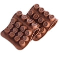 24 Cavity Silicone Mold for Chocolate, 9.17 Inch Multiple Shape Baking ...