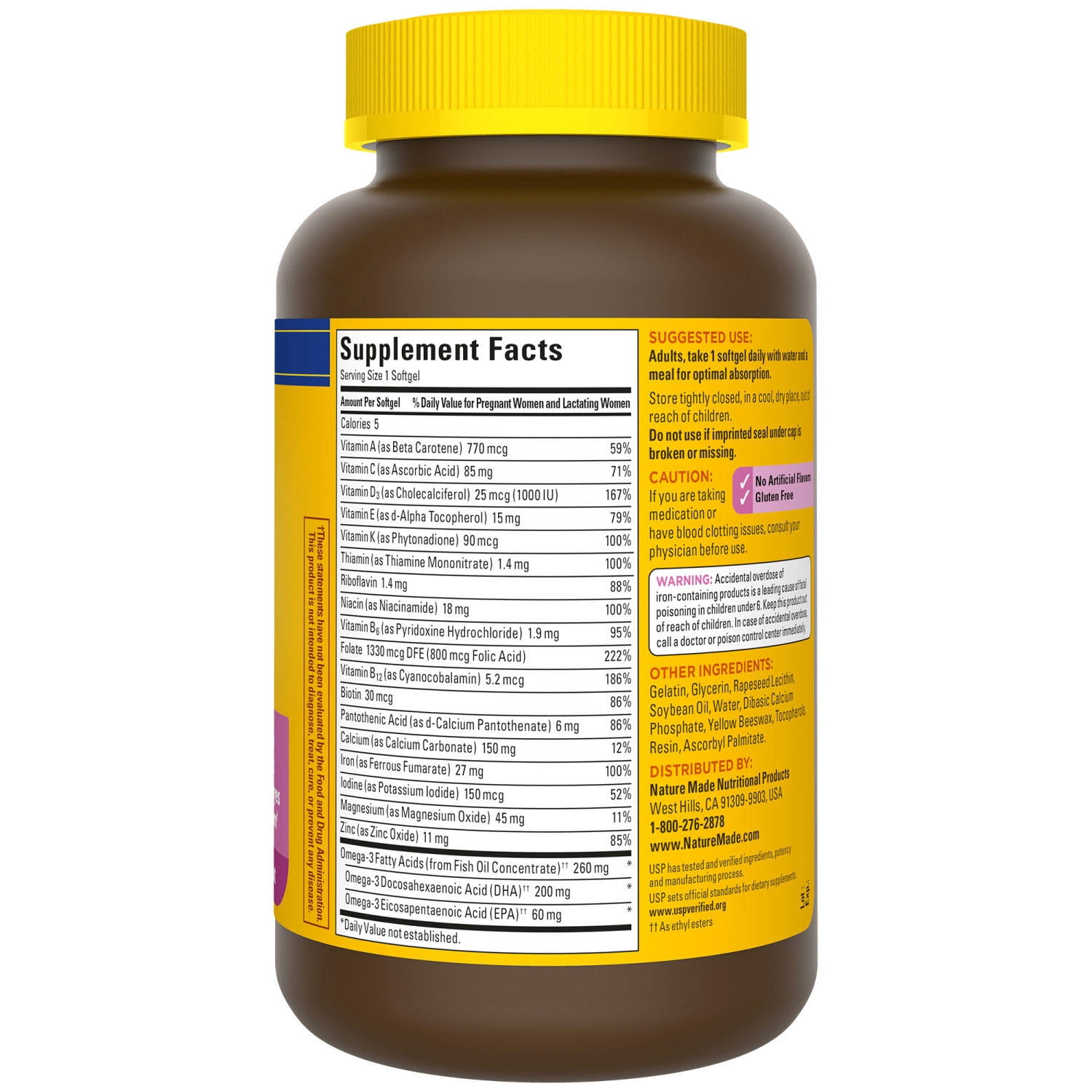 Buy Nature Made Prenatal Multi Dha ، 200 Mg 150 Softgels ، فيتامينات