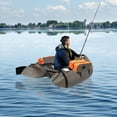 Portable Inflatable Fishing Boat Raft Backrest Adjustable Angle ...
