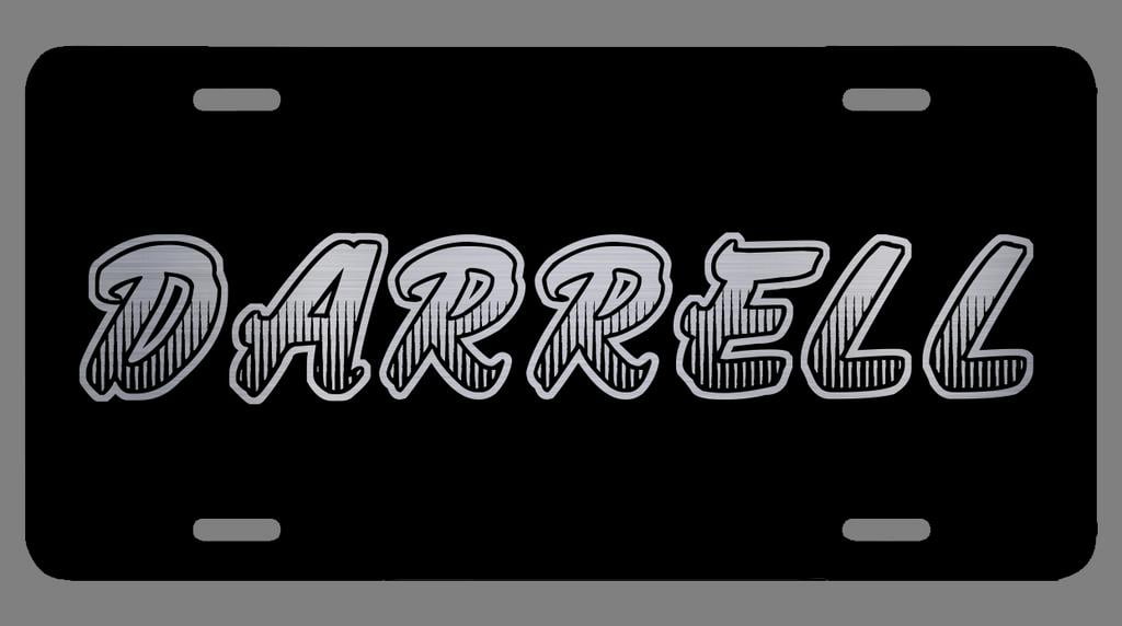 Darrell Name Etched Style License Plate Tag Vanity Novelty Metal ...