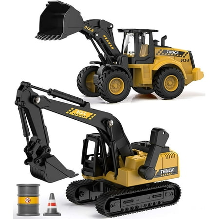 Toys Excavator Bulldozer Truck for Kids, HTCM Upgrade Construction ...