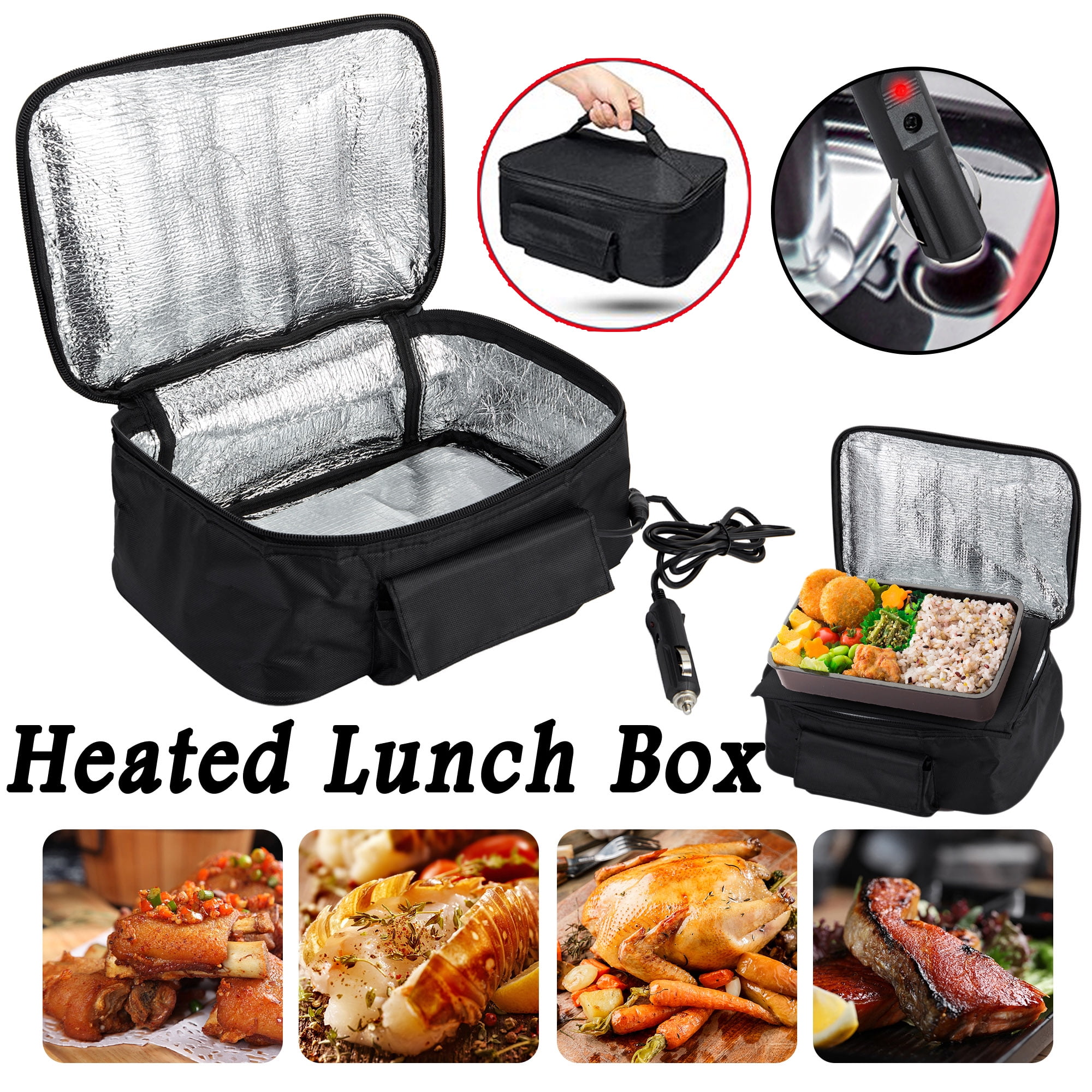 SAYFUT Heating Lunch Box - Electric Insulated Lunch Box Food Warmer ...