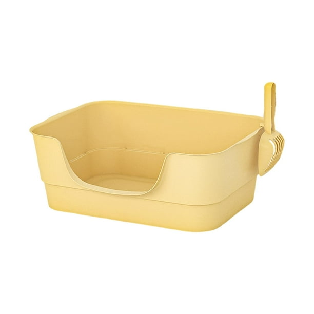 Cat Litter Basin Cat Sand Box Kitten Toilet Open Top Pet Litter Tray ...