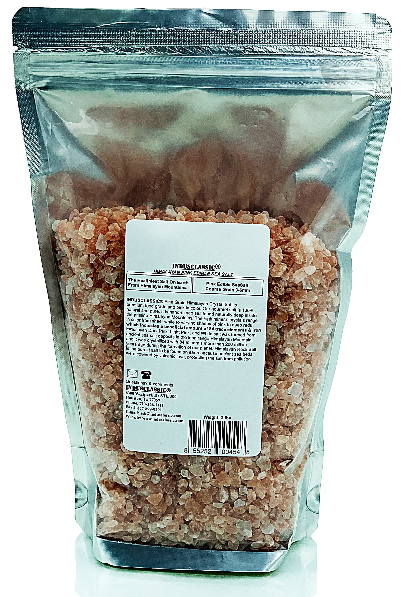 IndusClassic 2 lbs Kosher Pure Natural Halal Unprocessed Himalayan ...