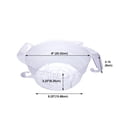 5-Piece Clear Hanging Basket Saucer 8in Plastic Drip Tray for Potted ...