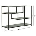 SAFAVIEH Reese 3-Tier Geometric Glam Console Table, Black - Walmart.com