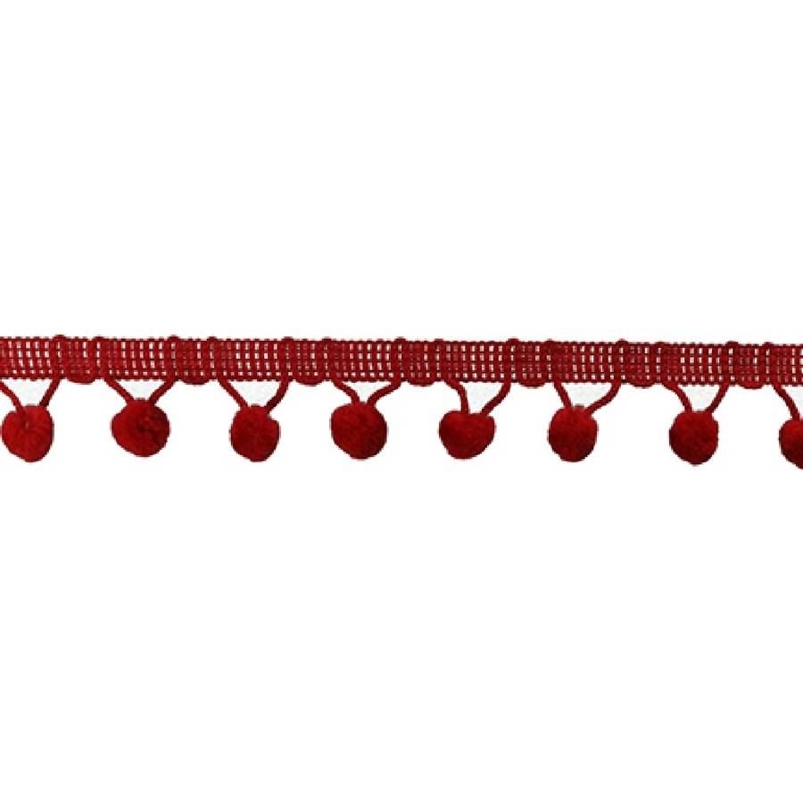 Ball Fringe Trim 1 - 3/8" x 18yd - Red - Walmart.com