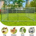 JBLCC Large 10x10ft Metal Outdoor Dog Kennel, Backyard Pet Cage with ...
