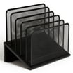 Staples Black Metal Incline Desktop File Sorter, 8 Compartments, Office ...