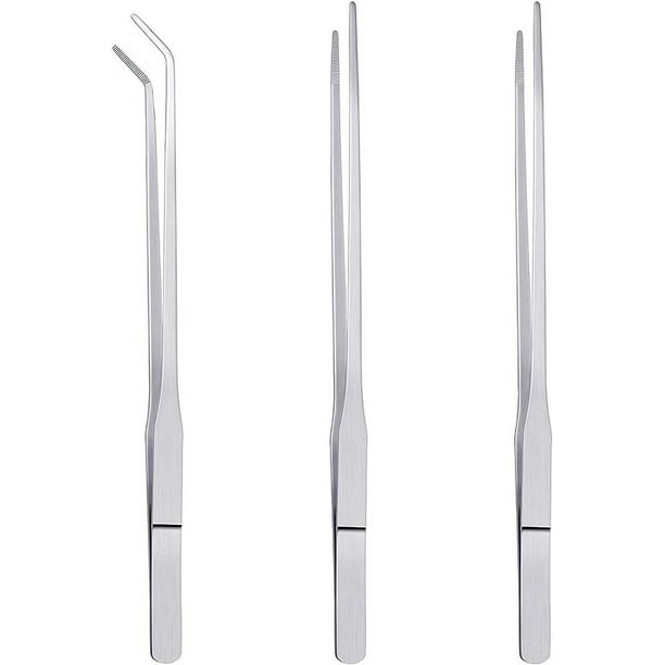 Amdohai 3 stainless steel feeding tweezers, reptile feeding tweezers ...