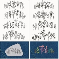 4 Sheets Geometric Abstract Animals Water Soluble Hand Sewing ...