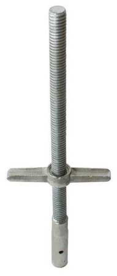 METALTECH M-MBSJS24 Scaffold Leveling Jack, Steel, Zinc Plated ...