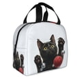 Black Cat Insulated Lunch Bag Lunch Box,Leakproof Small Lunch Tote For ...