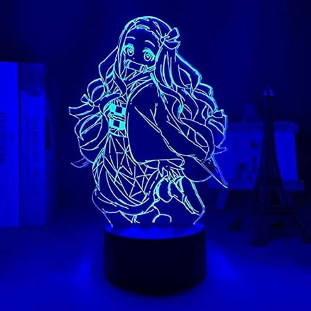 Anime Demon Slayer Nezuko Kamado Lamp Cool 3d Illusion Night Lamp Home ...