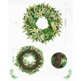 22 Inch Artificial Spring Summer Greenery Wreaths for Front Door Green ...