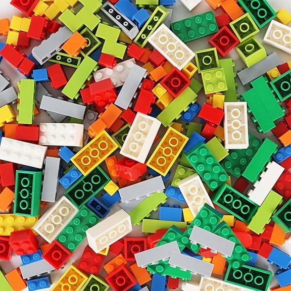 Minizfigs Classic 2x4 Building Brick Play Set - 100 pcs - Compatible ...
