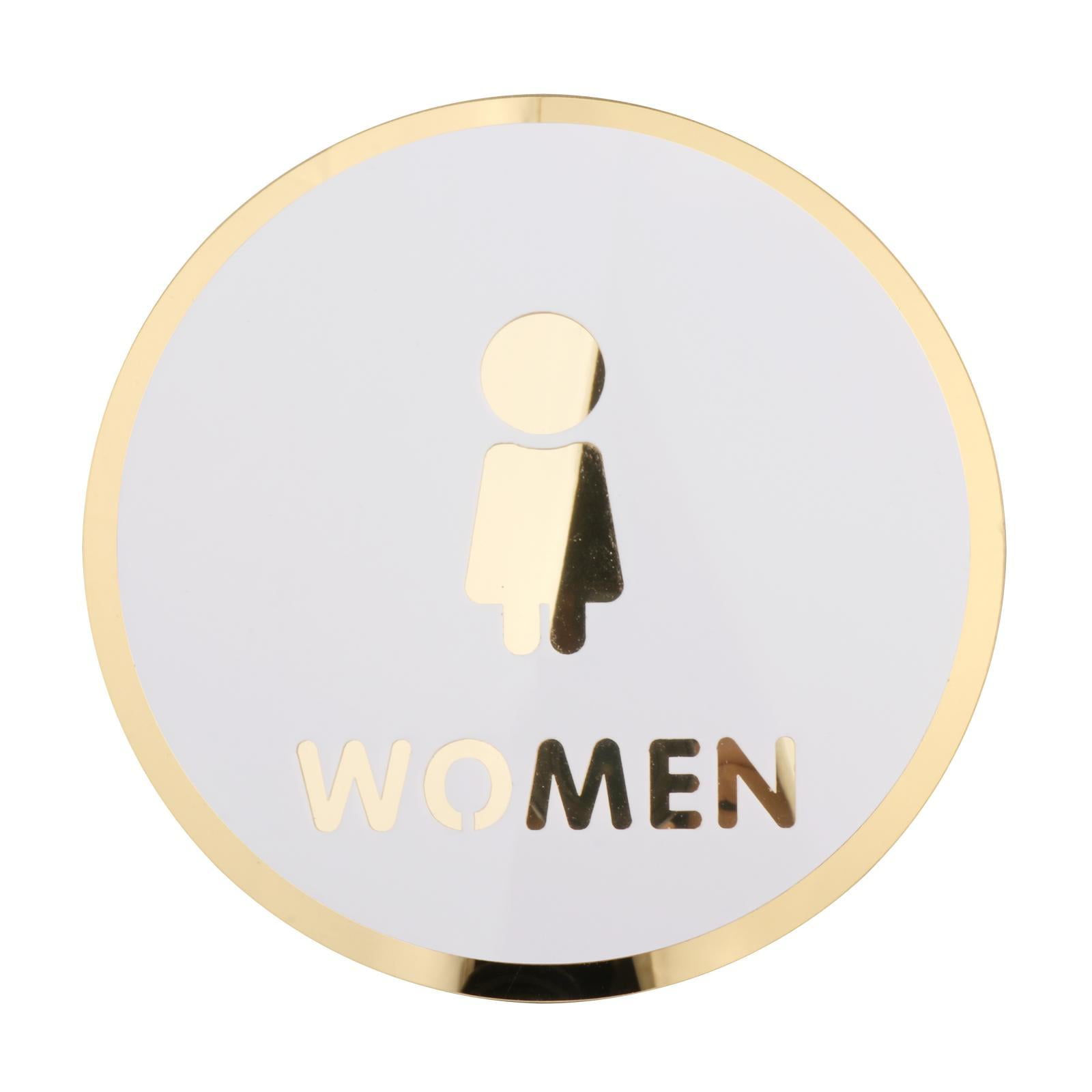 Toilet Door Sign Bathroom Sign Acrylic Pictogram Toilet Symbol Bathroom ...