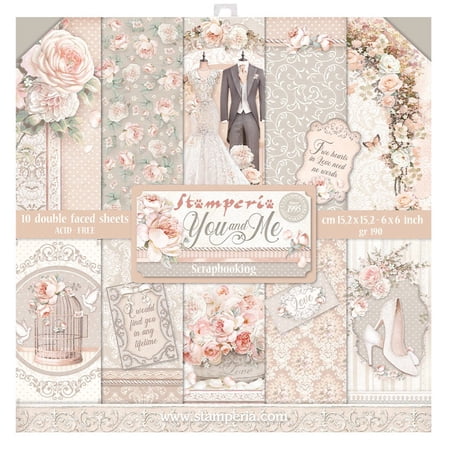 Stamperia Double-Sided Paper Pad 6"X6" 10/Pkg-You And Me | Walmart Canada