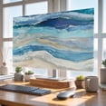 Blue Coastal TV Dust Cover,Stretchable TV Screen Desktop Computer ...
