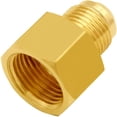 CRKMGS-Brass Flare Tube Fitting Coupling Gas Adapter 1/2" Female x 3/8 ...