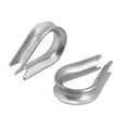 60Pcs M3 Stainless Steel Wire Rope Cable Clip clamp M3 Stainless Steel ...