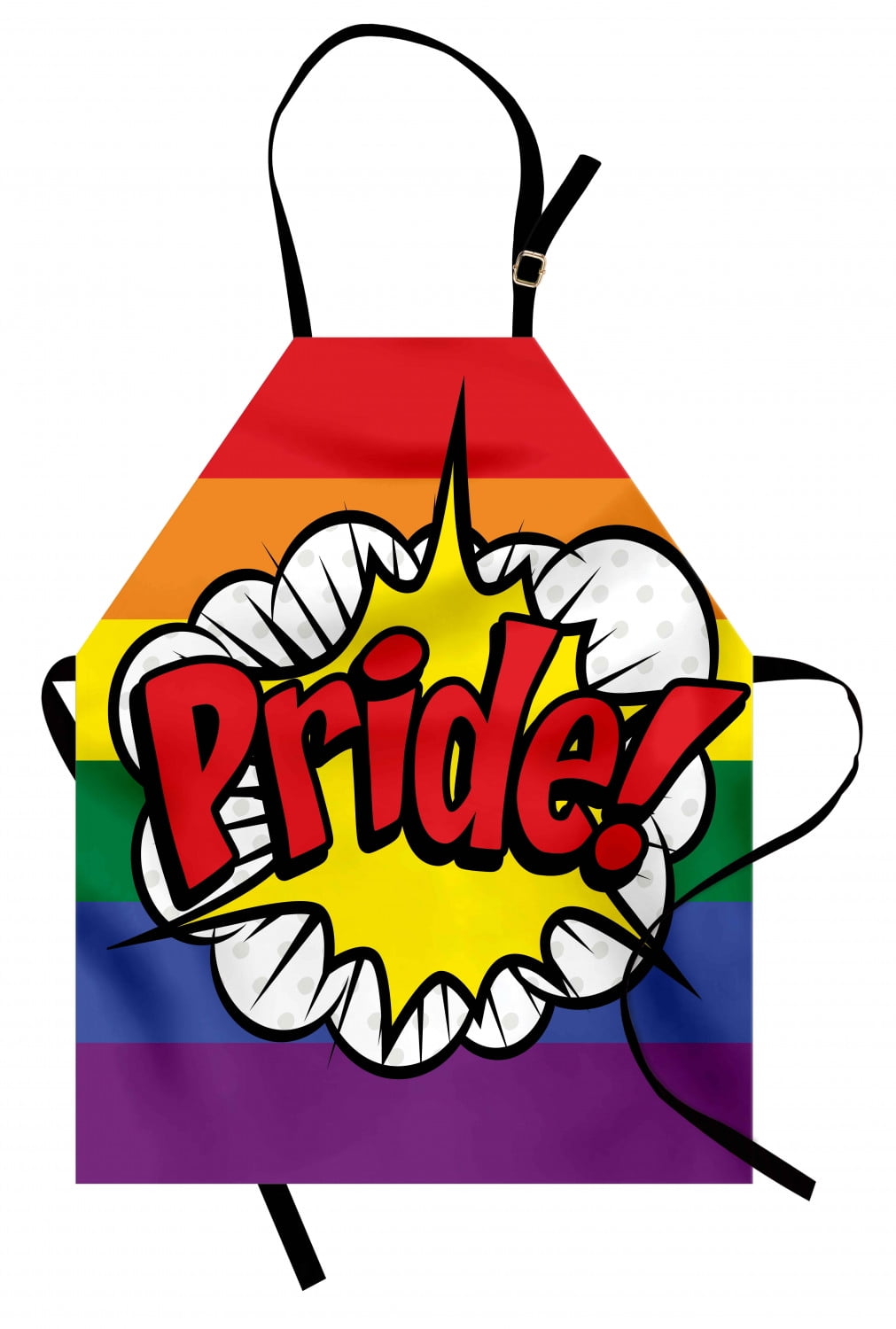 Pride Apron Pop Art Style Comic Book Icon Pride Hand Lettering Effect ...