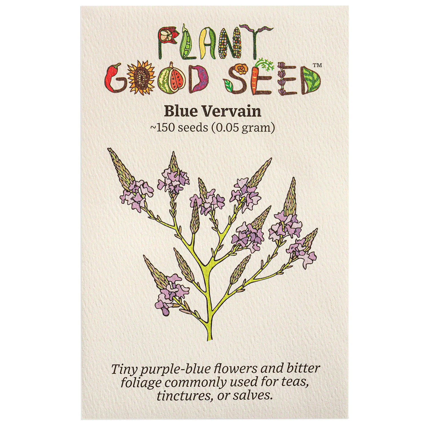 Plant Good Seed Blue Vervain Seeds - 150 Seeds, Herbs, Garden & Patio ...