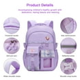 Derstuewe Cute Purple School Backpack for Teens and Students, Purple ...