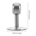 2PCS Stainless Steel Curtain Rod End Caps for Wardrobe and Shower ...