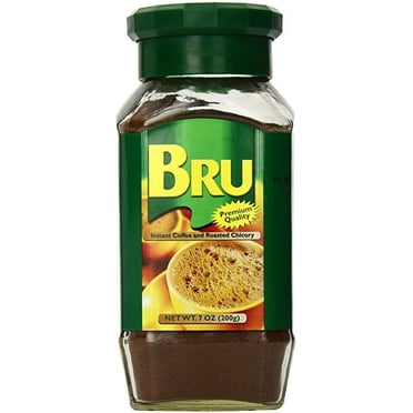 Bru Premium Quality Instant Coffee with Roasted Chicory, 7oz - Pack of ...