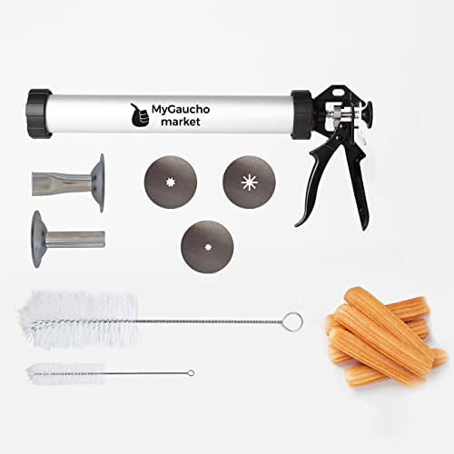 churro Maker gun Holds 15 lbs churro Dough Includes 3 Exchangable ...