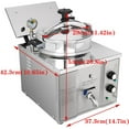 Fried Chicken Stove Commercial Kitchen Deep Fryer Electric Countertop High Pressure Timer Multi ...