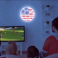 4th of July Soccer Neon Sign American Flag LED Football Neon Light for ...