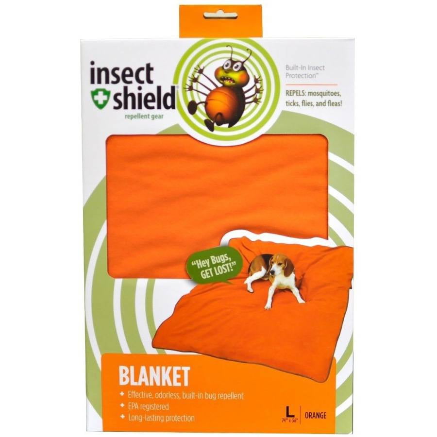 Insect Shield Blanket 74" x 56", Orange - Walmart.com - Walmart.com