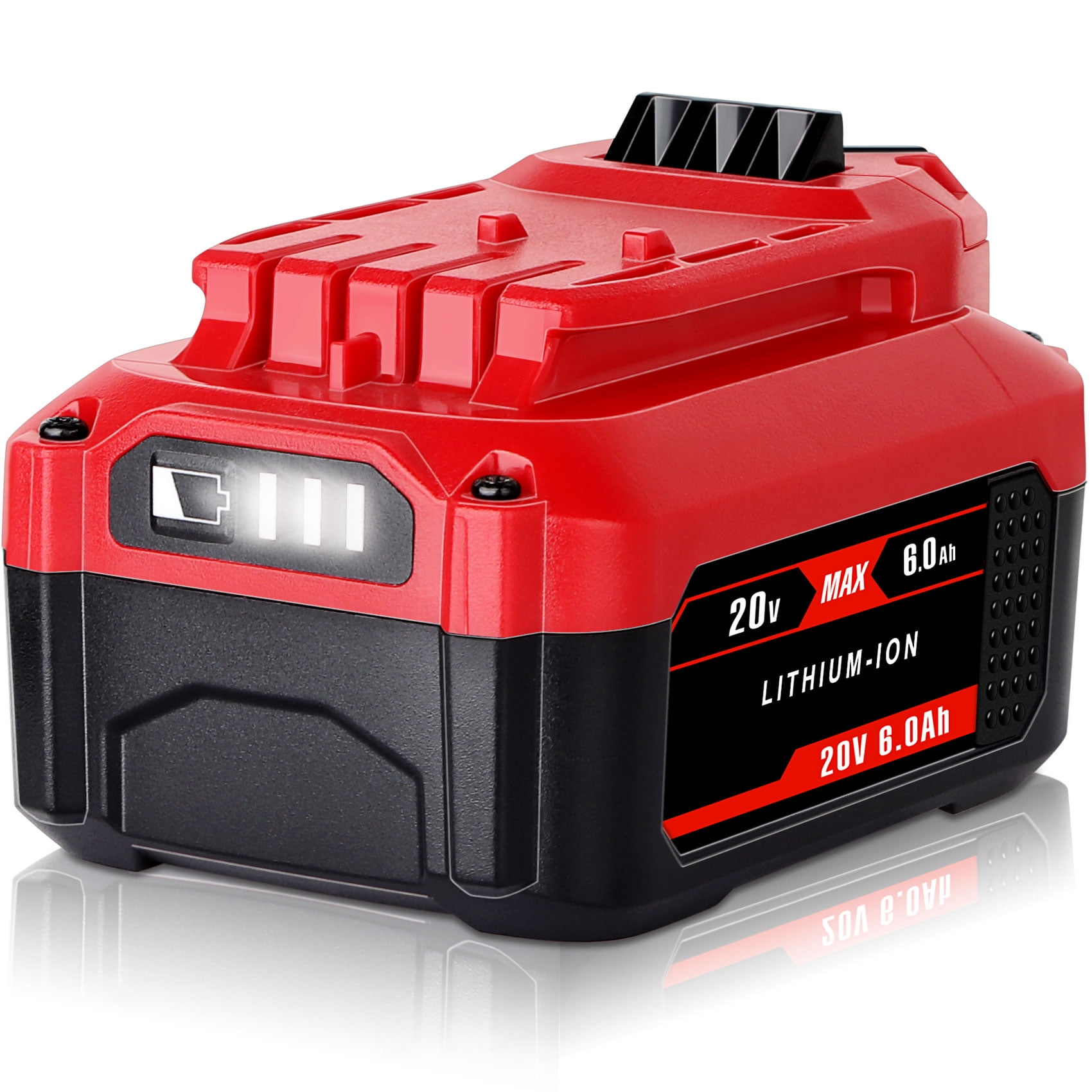 DSANKE 6000mAh 20V Battery for Craftsman V20 Lithium Ion Battery CMCB206 CMCB204 CMCB204-2 ...