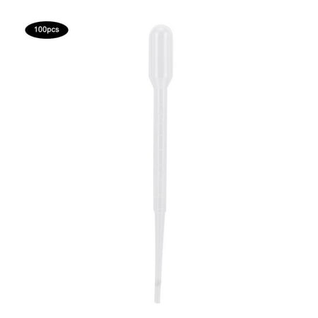 100 pcs Graduated Dropper Pipette Pasteur Disposable Polyethylene ...