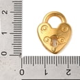 20 pc Ion Plating(IP) 304 Stainless Steel Pendants Heart Padlock Charms ...