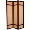Oriental Furniture 7 Ft Tall Jute Shoji Screen, natural, 3 panel ...
