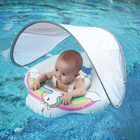 Baby Pool Float Inflatable Unicorn Toddler Relaxing Swimming Float ...
