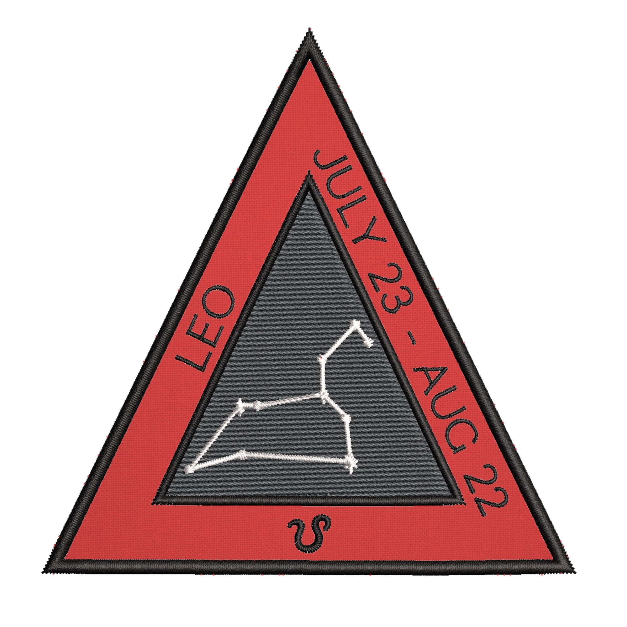 Leo Horoscope 4 Inch Iron Or Sew On Embroidered Fabric Badge Patch ...