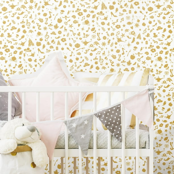 Rose Gold Glitter Wall