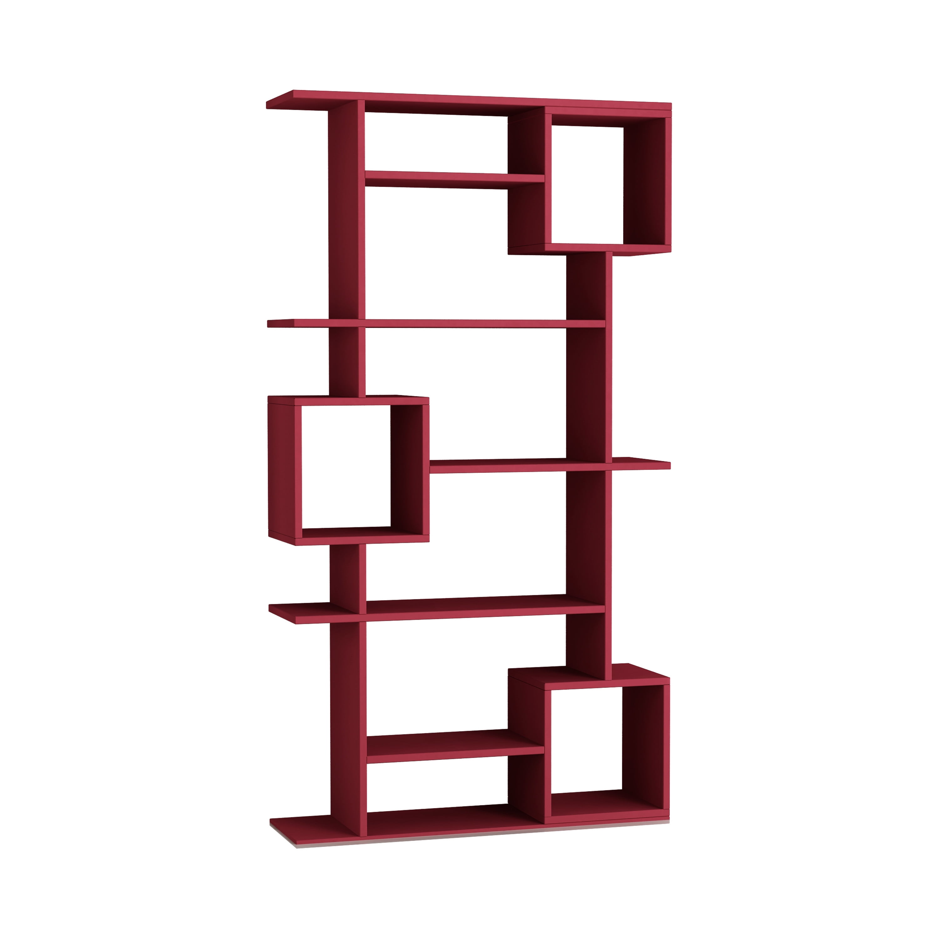 Ada Home Decor Furniture Multiple Tier Open Shelf Burgundy Barrett ...