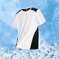 T Shirts for Man 2026 Summer Cool Ice Silk Crew Neck Short Sleeve Sport ...