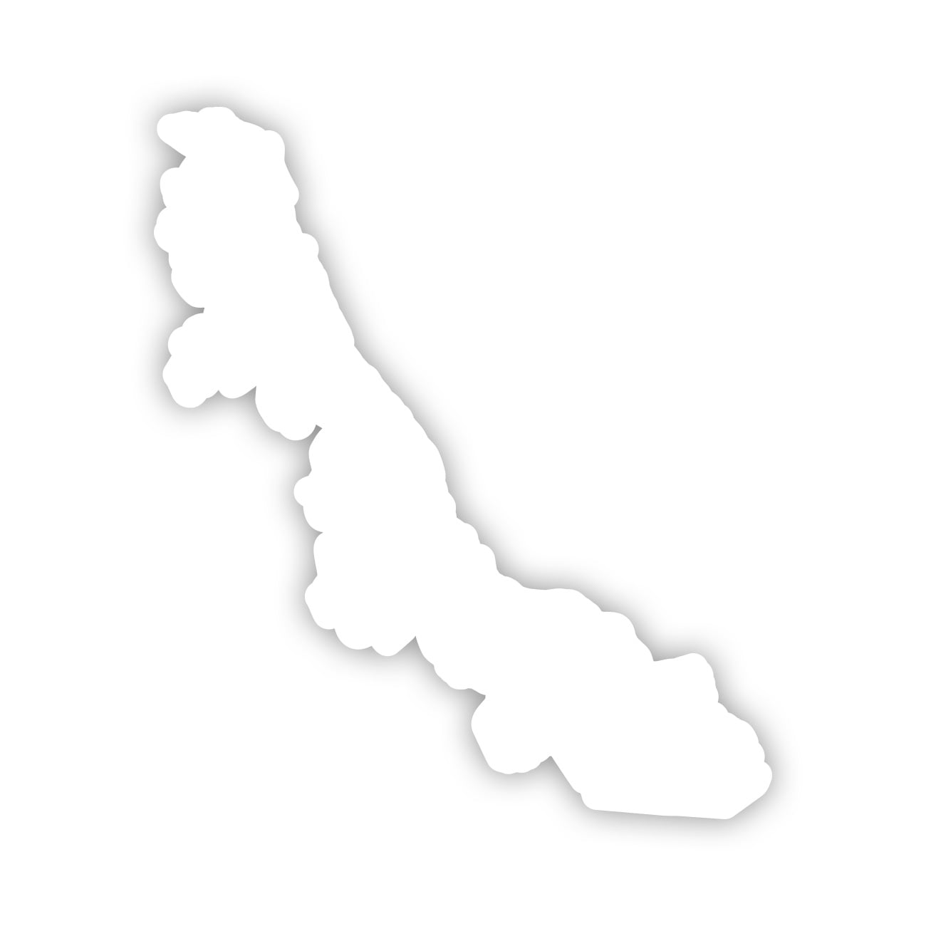 Veracruz State Shaped Sticker Decal Die Cut - Self Adhesive Vinyl - Weatherproof - Made in USA ...