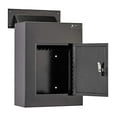 AdirOffice Steel Mail/Drop Box with Adjustable Chute & 2 Keys, Through ...