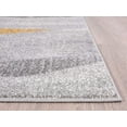 Abani Laguna Collection Multi Triangle Faded 3' x 5' Yellow Grey ...