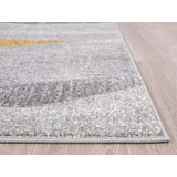 Abani Laguna Collection Multi Triangle Faded 3' x 5' Yellow Grey ...